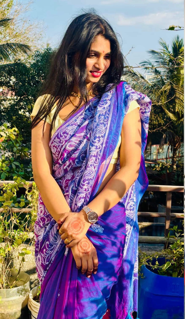 Nazaakat (Dual Shade Purple) 🌸 – Styled By Apra